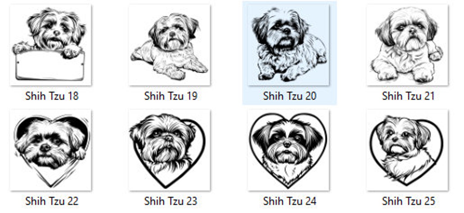 Shi Tzu Svg for Cricut, Shi Tzu Dxf for Laser-cut,doglover Clipart ...