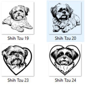 Shi Tzu Svg for Cricut, Shi Tzu Dxf for Laser-cut,doglover Clipart ...