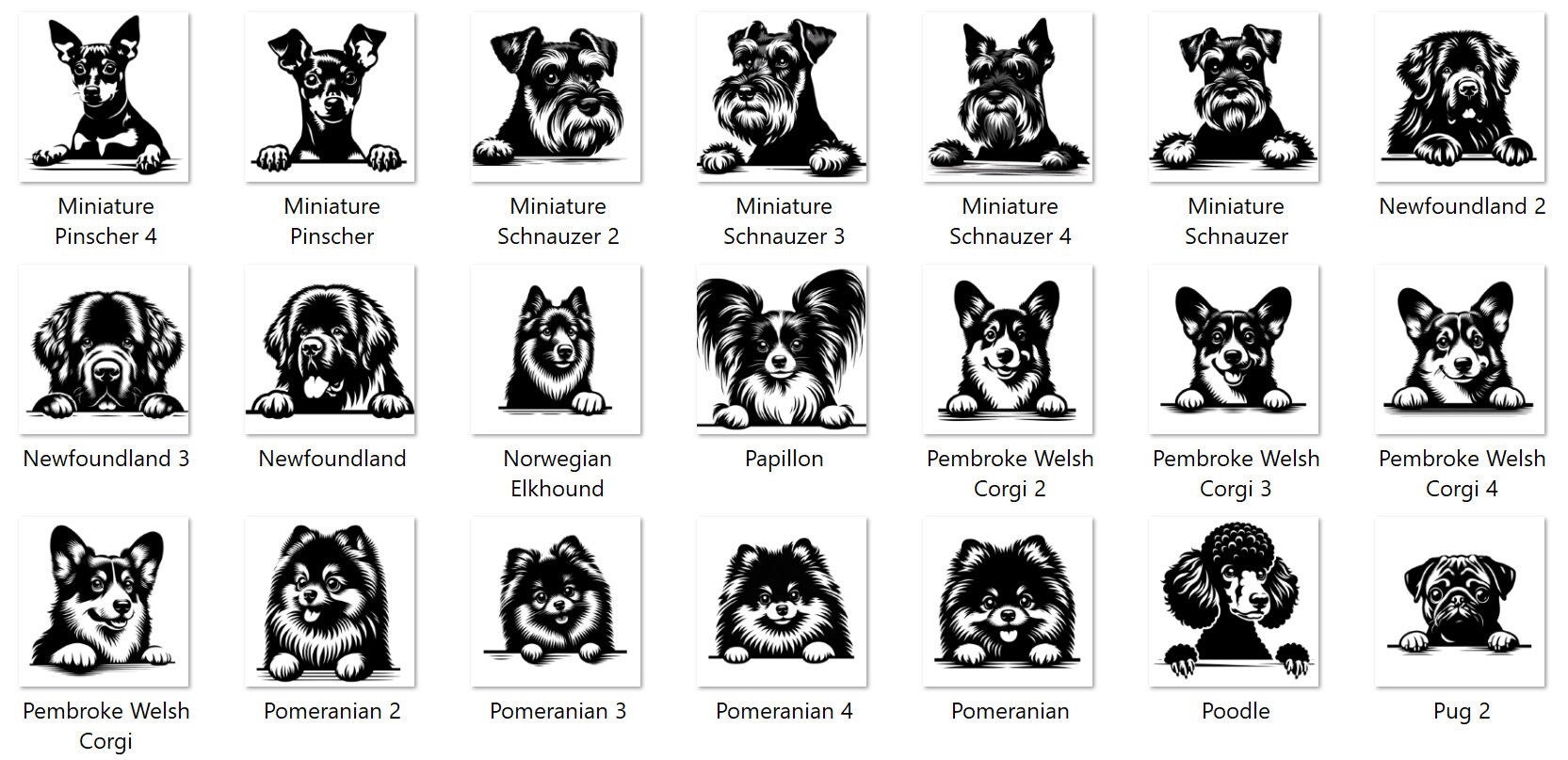 163 Peeking Dogs Svg Bundle for Laser,dogs Svg ,dog Svg for Cricut - Etsy