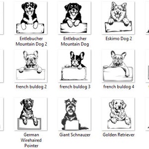 163 Dogs Svg Bundle With Textbox, Dog Svg for Cricut,dog Breed Svg ...