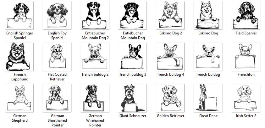 163 Dogs Svg Bundle With Textbox, Dog Svg for Cricut,dog Breed Svg ...