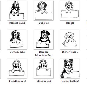 163 Dogs Svg Bundle With Textbox, Dog Svg for Cricut,dog Breed Svg ...