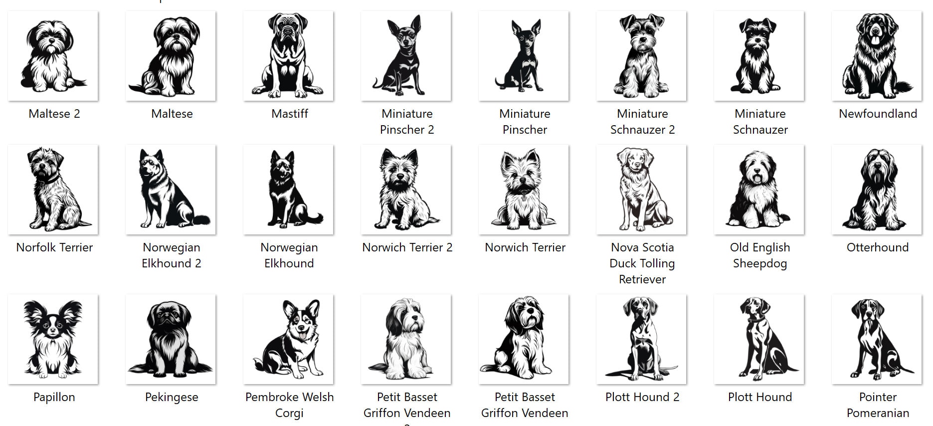 214 Dog Svg, Dog Clipart, Dog Breed Svg , Dog Svg Cut Files , Dog ...