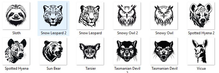 107 Animals Head Svg, Animal Head Clipart, Animal Breed Svg , Animal ...