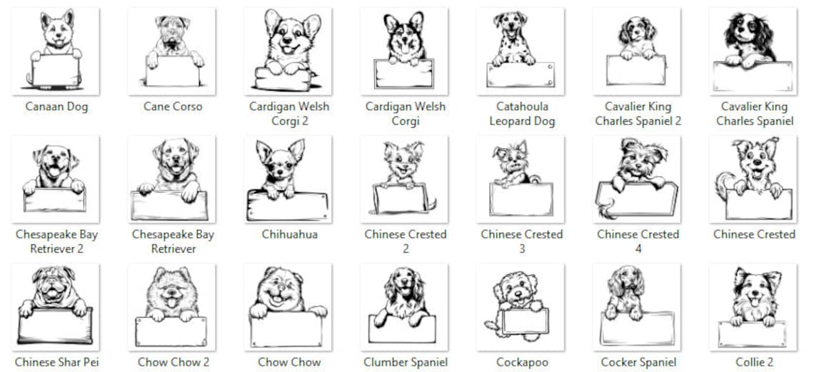 163 Dogs Svg Bundle With Textbox, Dog Svg for Cricut,dog Breed Svg ...