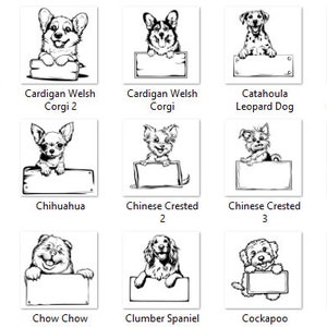 163 Dogs Svg Bundle With Textbox, Dog Svg for Cricut,dog Breed Svg ...