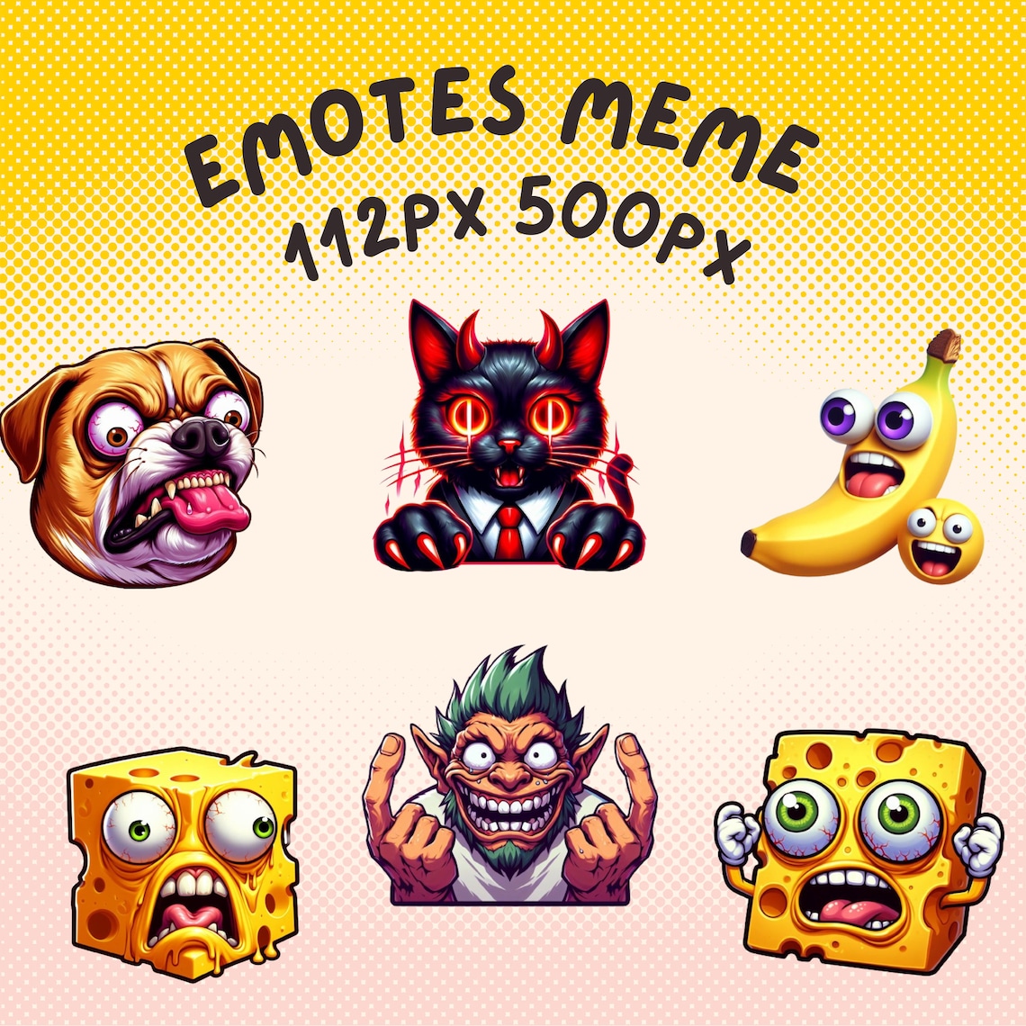 Memes Twitch Emotes Funny Emotes for Twitch and Discord / - Etsy