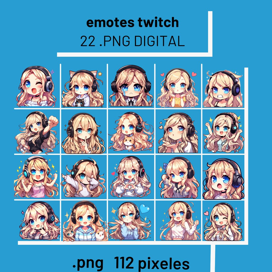 Twitch Emotes Discord Emotes Cute Emotesgirl Emotes Anime - Etsy Australia