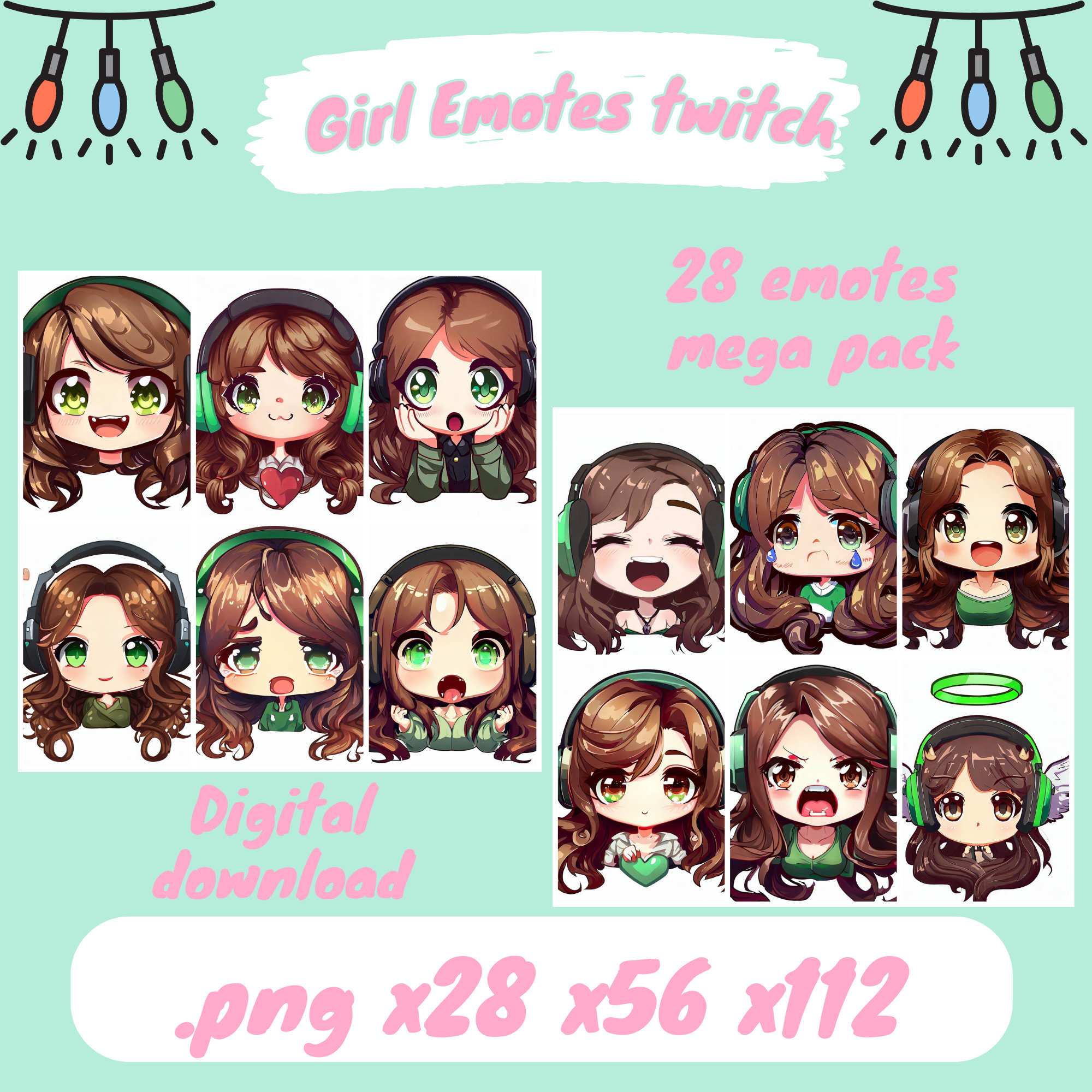 Twitch Emotes, Discord Emotes, Cute Emotes,girl Emotes, Anime Emotes ...