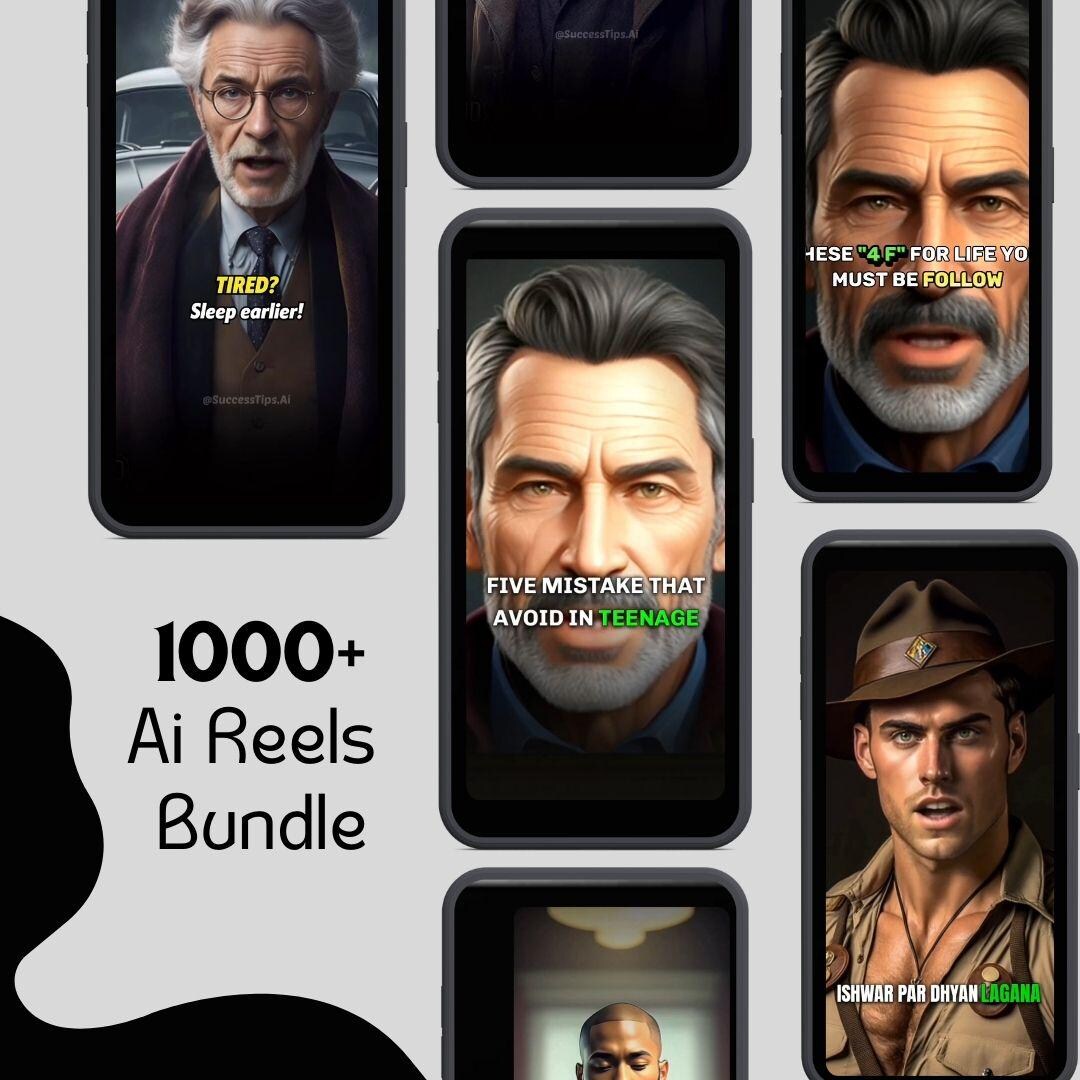 Ai Reels Bundle Instagram Reels Youtube Shots Facebook Reel You Tube Reel Bundle Motivational ...