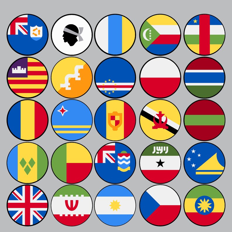 Flags Design Bundle World Countries Flag America Flag Patriotic Nations ...