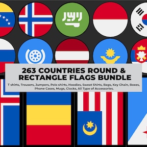 Flags Design Bundle World Countries Flag America Flag Patriotic Nations ...