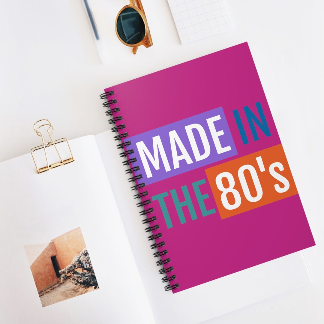 Made in the 80's Spiral Notebook Retro Journal Girl Gift Woman Gift - Etsy
