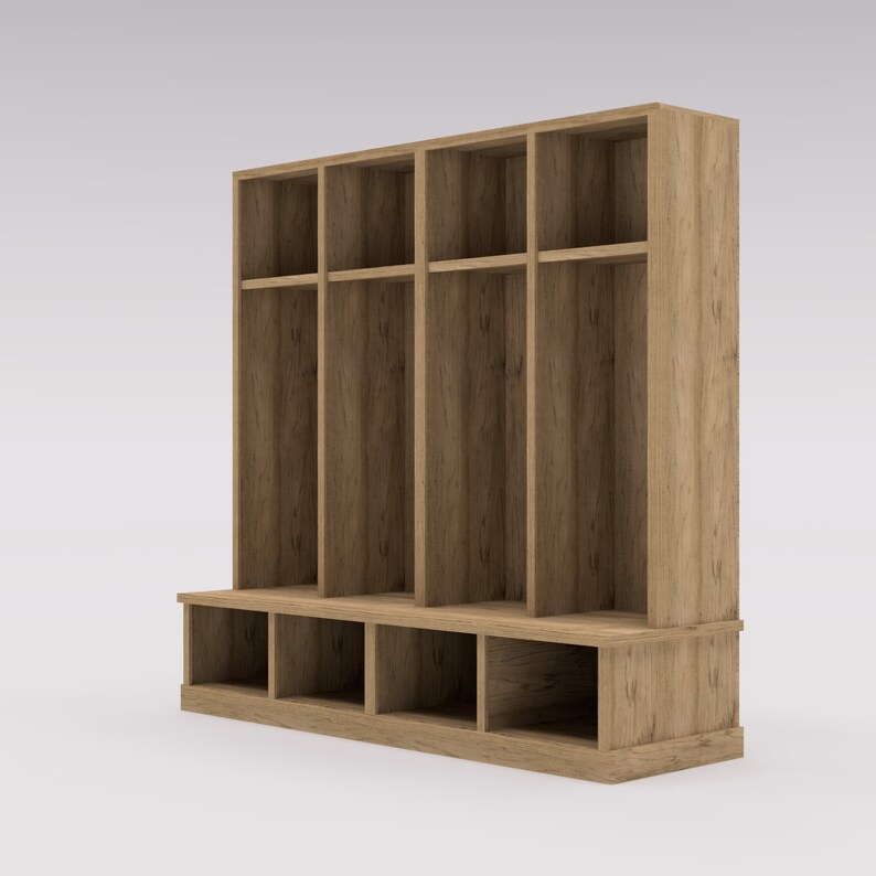 Mudroom Bench & Lockers Built-in DIY Build Plan With - Etsy