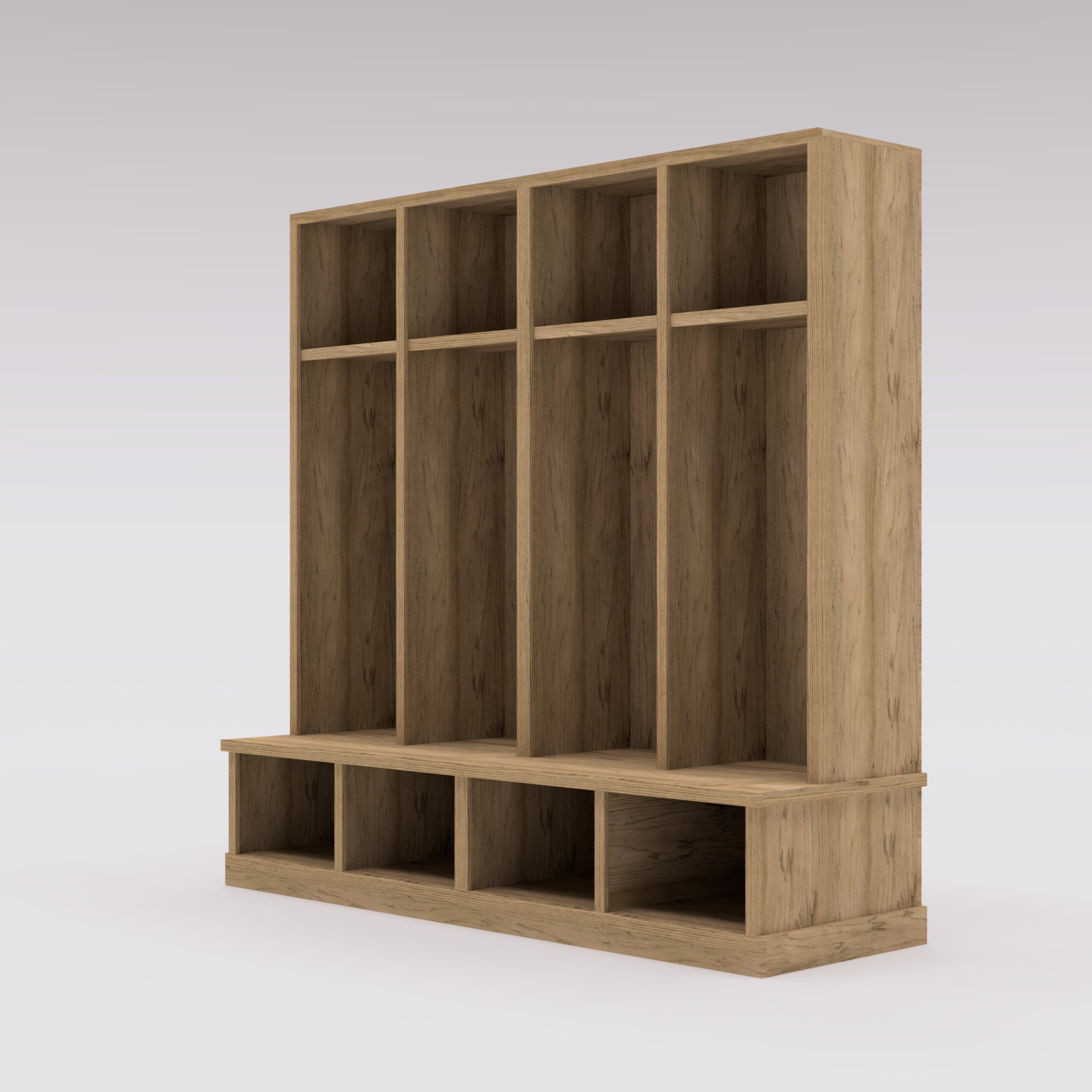 Mudroom Bench & Lockers Built-in DIY Build Plan With - Etsy UK