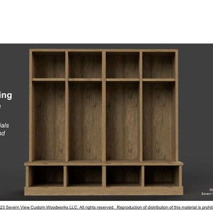 Mudroom Bench & Lockers Built-in DIY Build Plan With Cut-list - Etsy