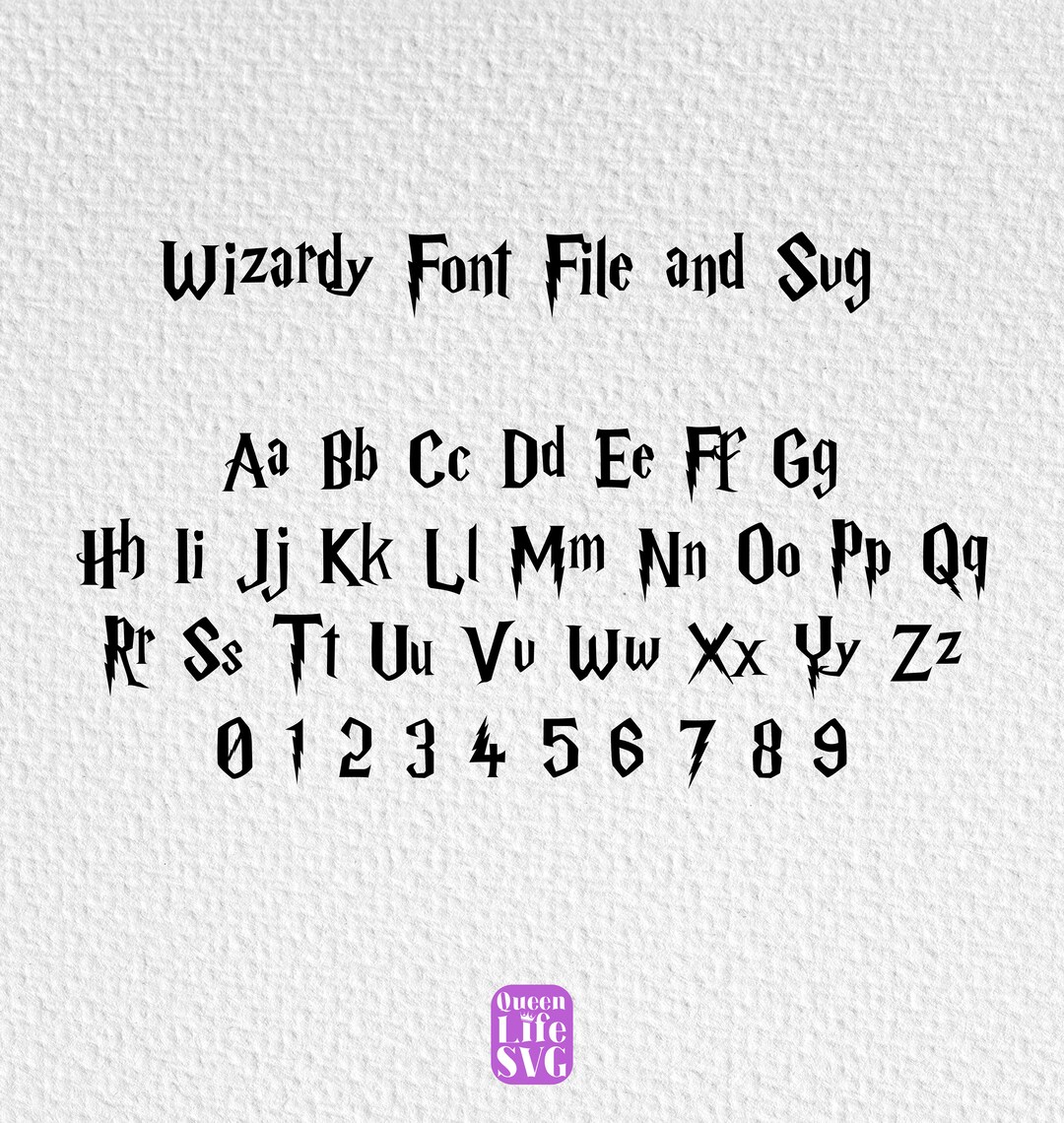 Wizardy Font File, Wizardy Font Svg, Magical School Font Svg, Wizard ...