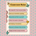 Classroom Rules Poster | Editable & Printable | Fun and Educational ...