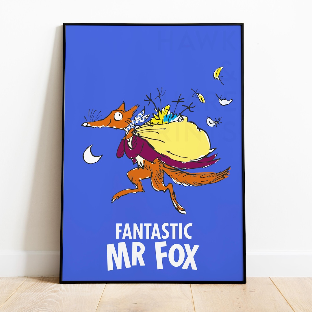 Fantastic Mr Fox Digital Download Art Print Roald Dahl Poster ...