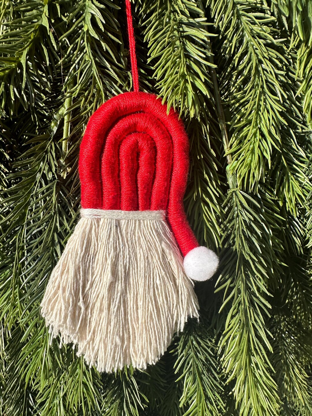 Macrame Christmas Ornament Santa Claus - Etsy