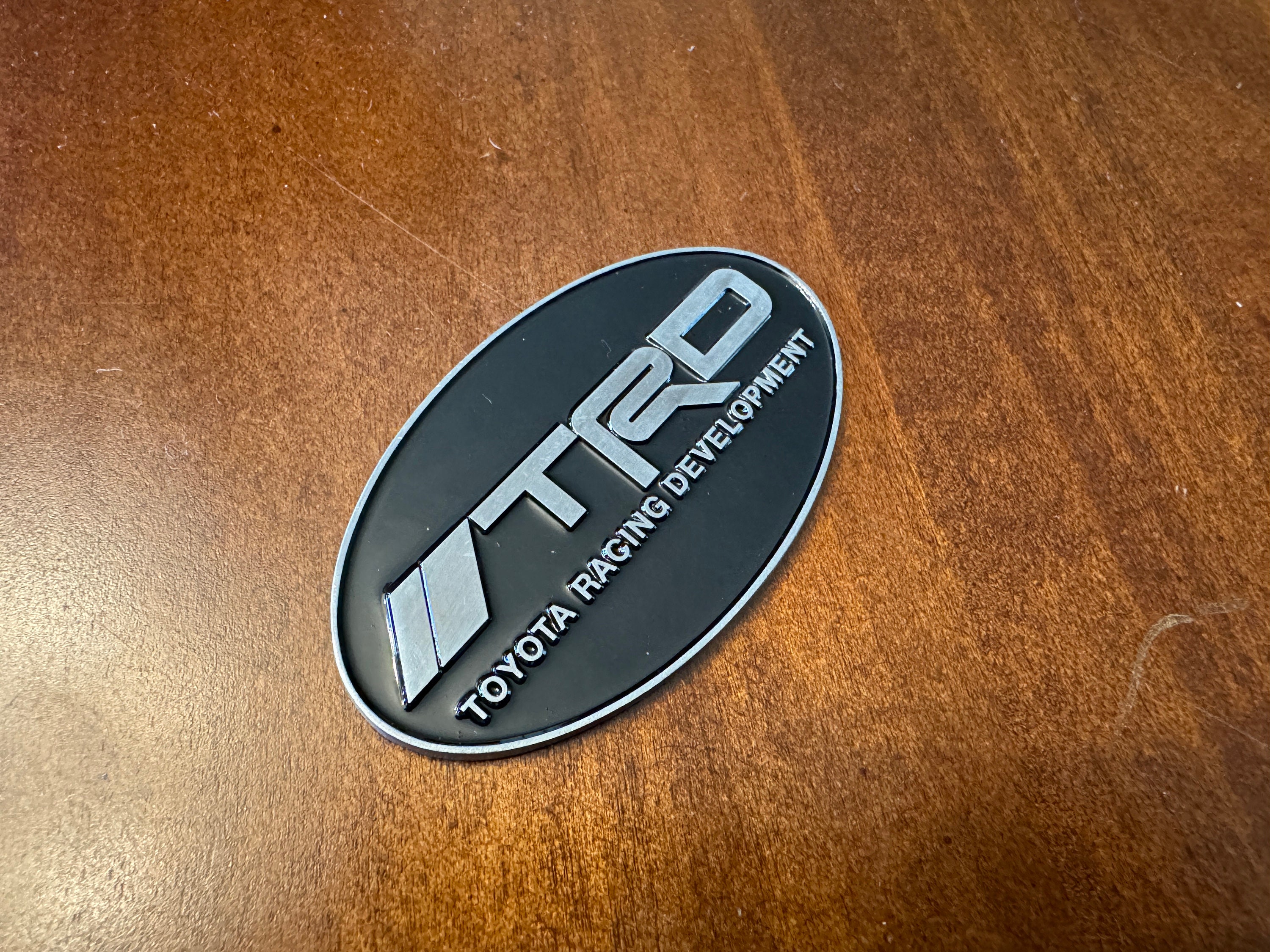 Toyota TRD Logo Badge Emblem Racing Development 40mmx70mm 40 Mm X 70 Mm ...