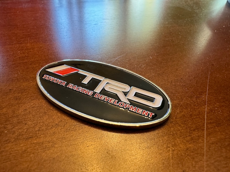 Toyota TRD Badge: Enamel Nickel Alloy Emblem (70x40mm) - Etsy