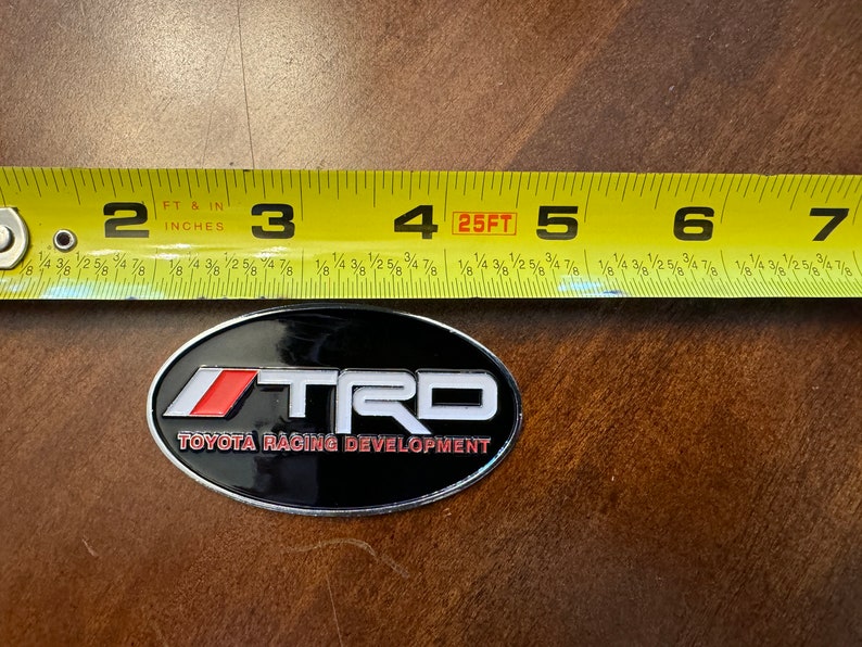 Toyota TRD Badge: Enamel Nickel Alloy Emblem (70x40mm) - Etsy