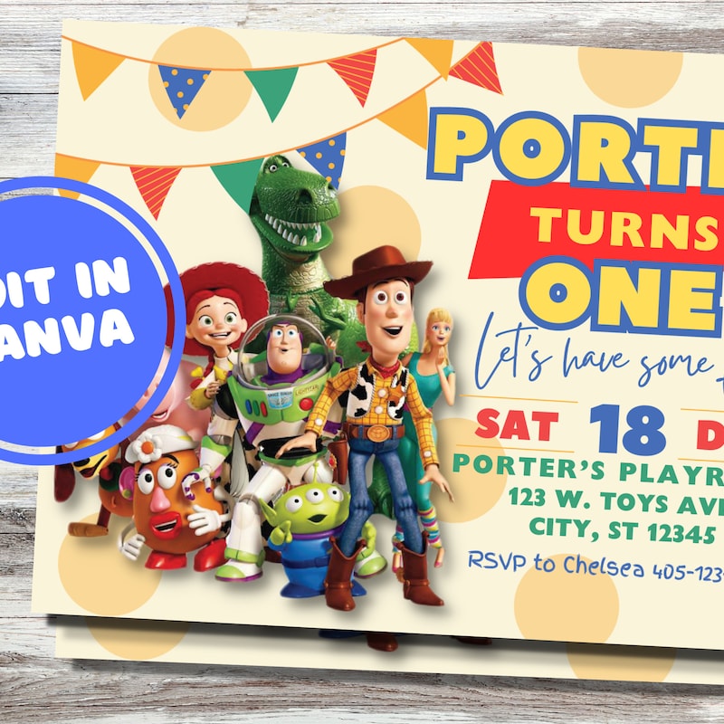 Toy Story Invitation - Etsy