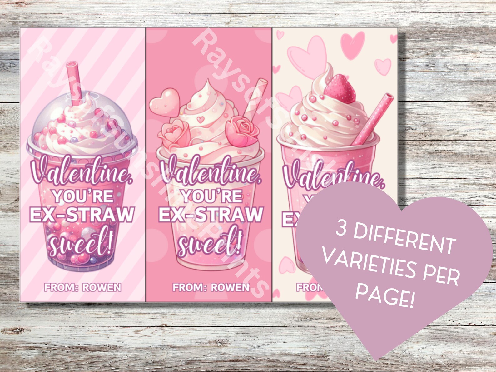 Editable Crazy Straw Tags, EXSTRAW Sweet Valentine, Classroom Valentine ...