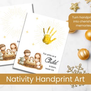Nativity Scene Christmas Handprint, Christian Christmas Craft for ...