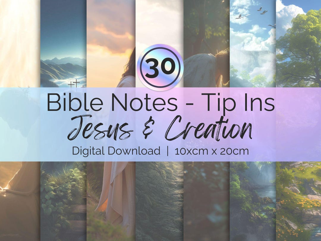 Faith Based Bible Notes: Jesus & Creation (digital Download) - Etsy