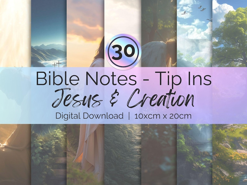 Faith Based Bible Notes: Jesus & Creation (digital Download) - Etsy