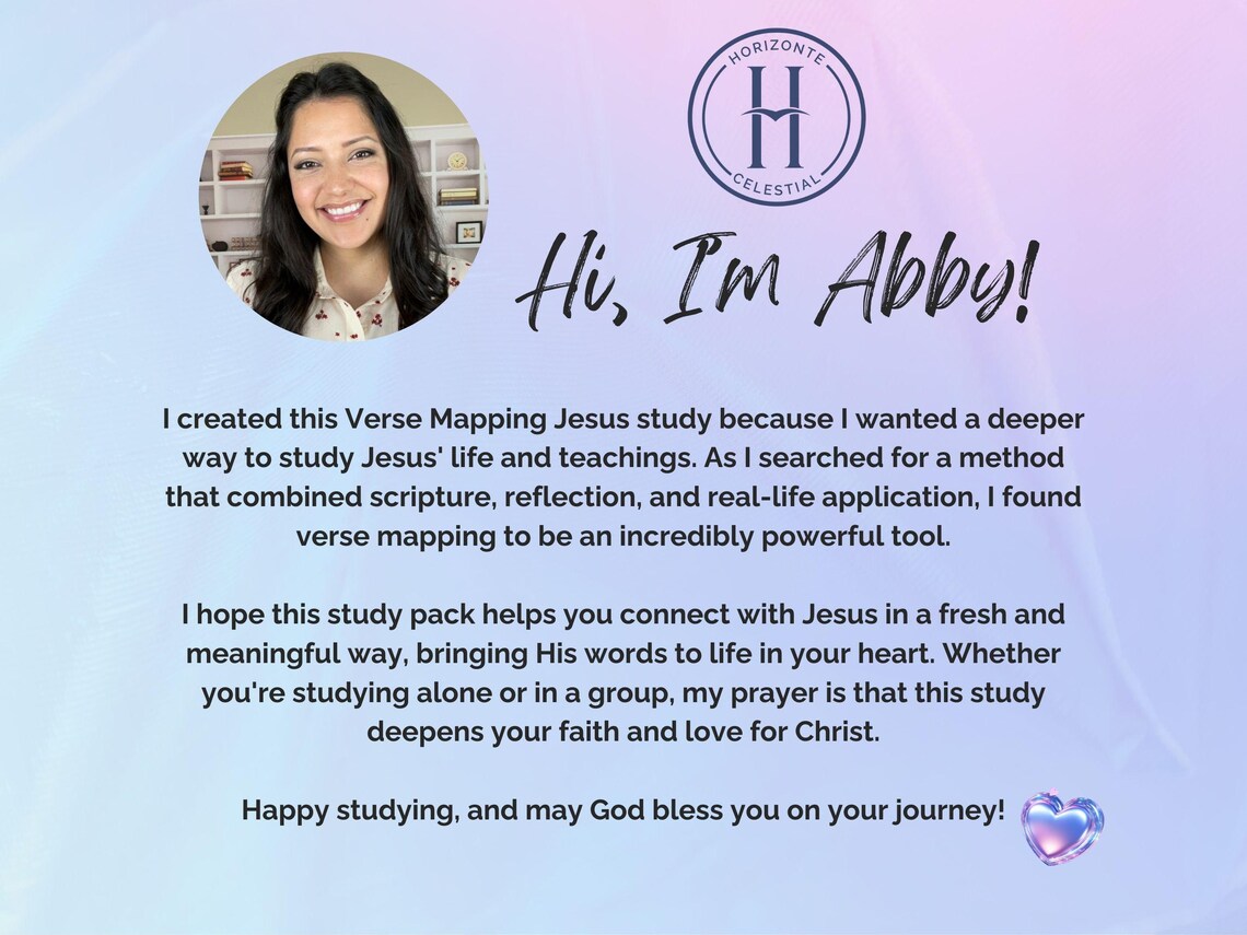 Verse Mapping Jesus Study Guide: Bible Study Template (digital Download ...