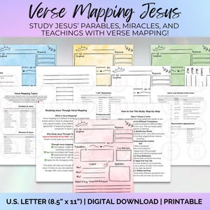 Verse Mapping Jesus, Bible Study Guide, Bible Study Template, Bible ...
