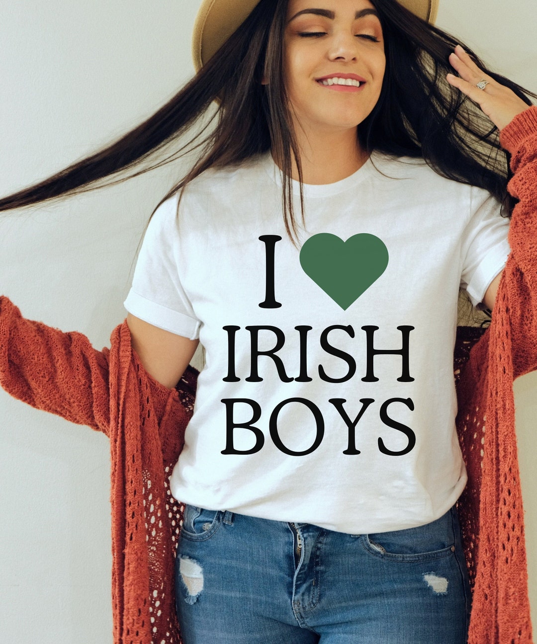 I Love Irish Boys Tee I Heart the Irish Shirt Irish Flag Tshirt Irish ...