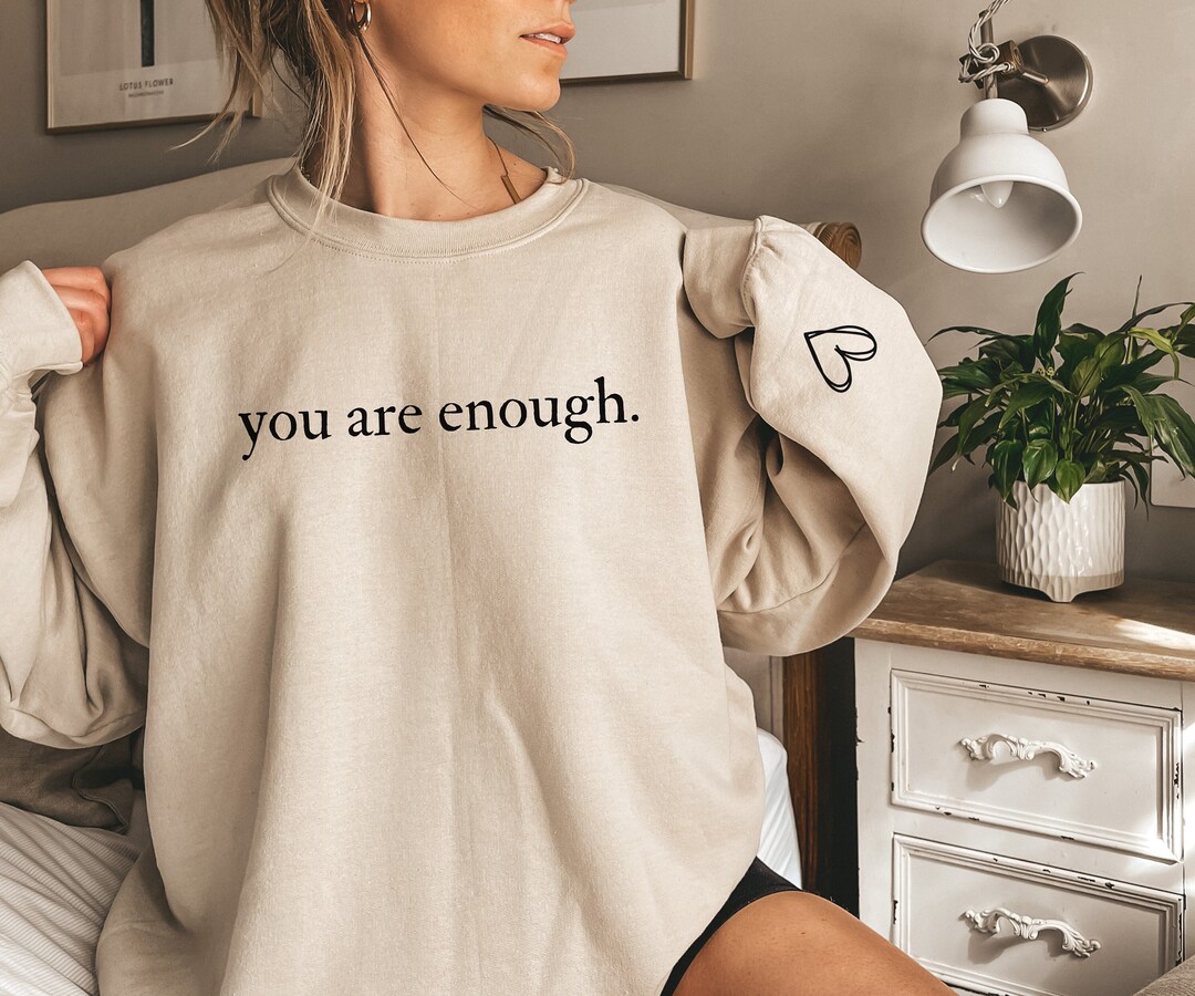 Positive Affirmation Sweater for Her Mental Health Aesthetic You Are ...