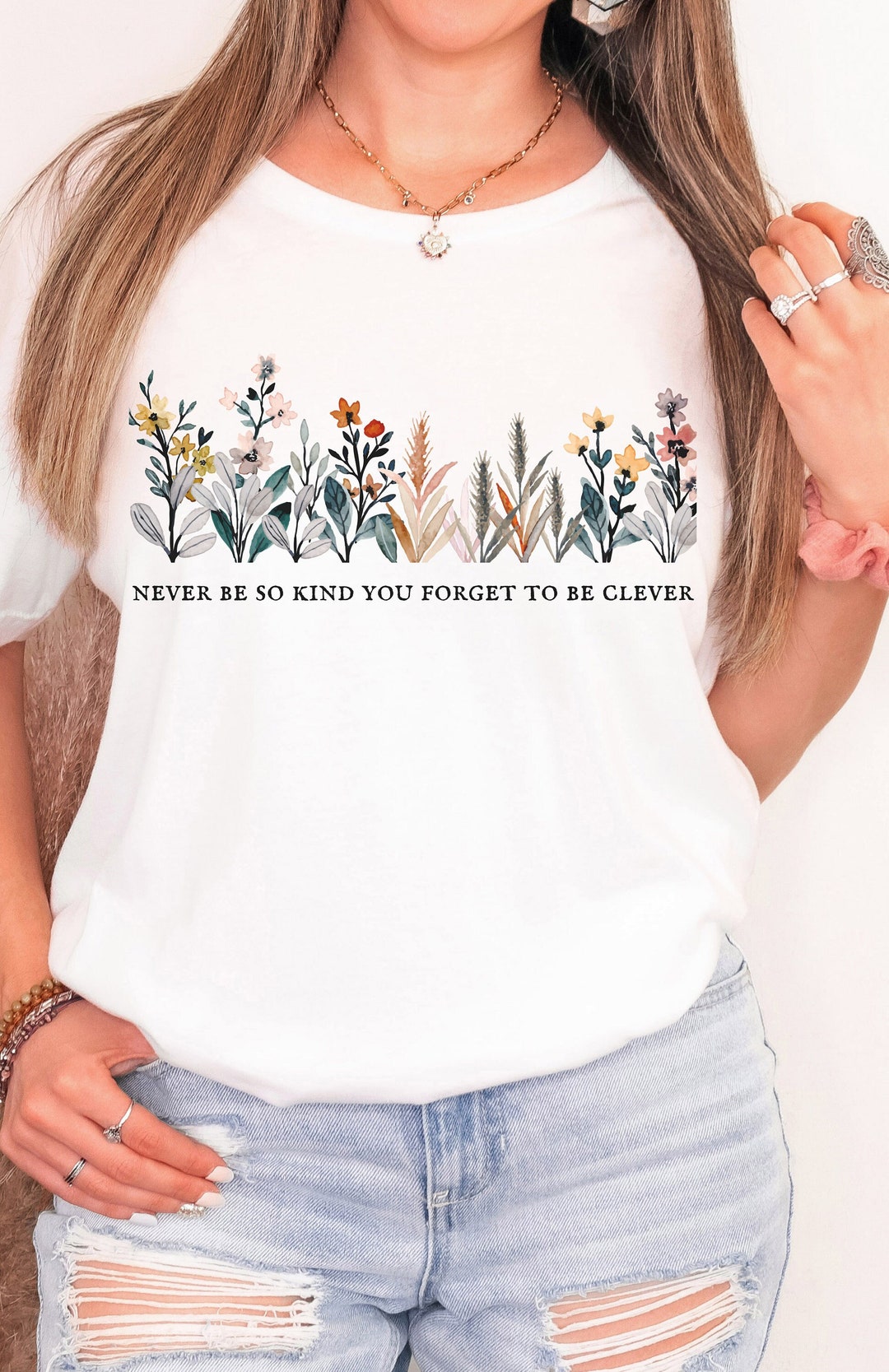 Floral Taylor Lyric Sweatshirt: Never Be so Kind, Evermore Merch - Etsy UK