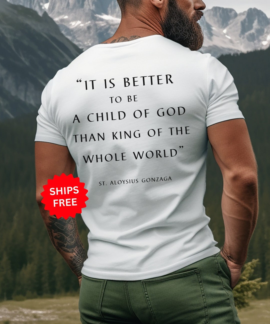 Men's Christian Shirt for Men Retro Christian T Shirt Bible Verse Shirt ...