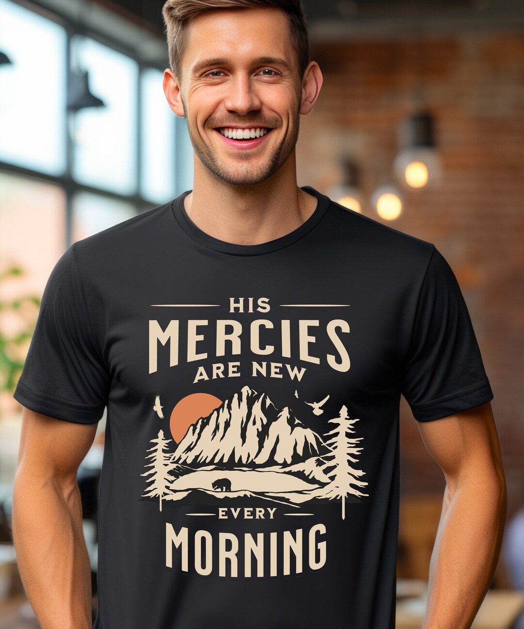 Men's Christian Shirt for Men Retro Christian T Shirt Bible Verse Shirt ...