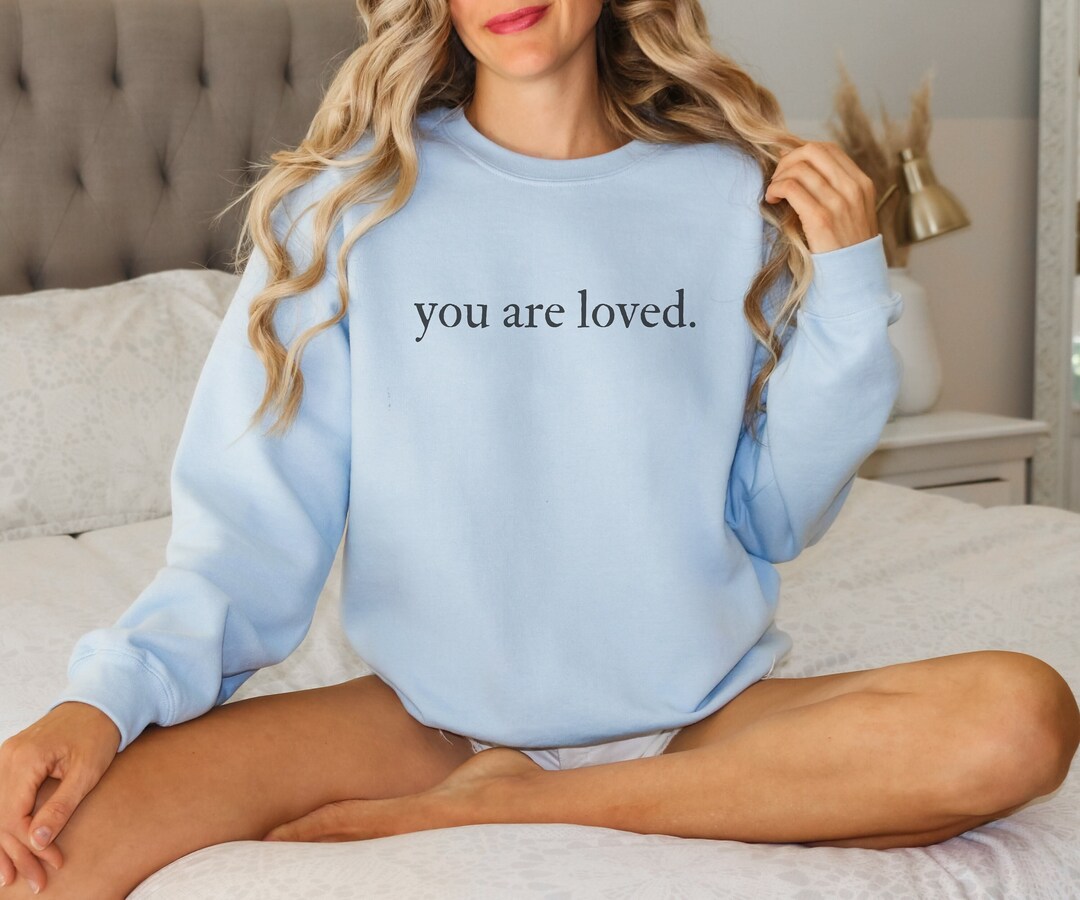 Positive Affirmation Sweater for Her Mental Health Aesthetic You Are ...