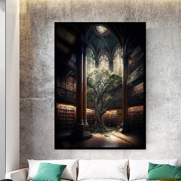 Library Wall Art - Etsy