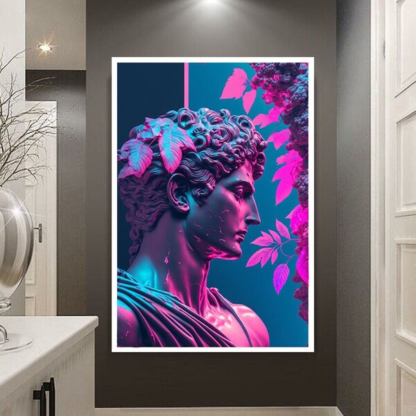 Roman Statue Canvas - Etsy