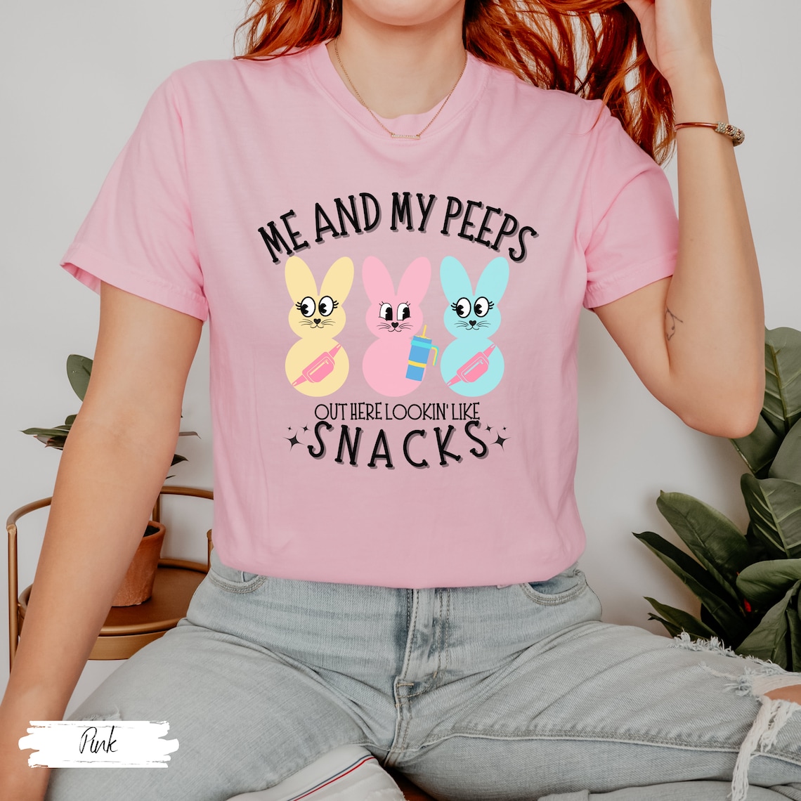 Easter Peeps Shirt Gift Peeps Tshirt Out Here Lookin Like A Snack ...