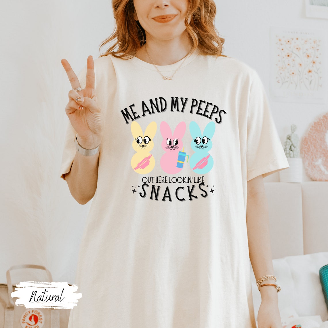 Easter Peeps Shirt Gift Peeps Tshirt Out Here Lookin Like A Snack ...