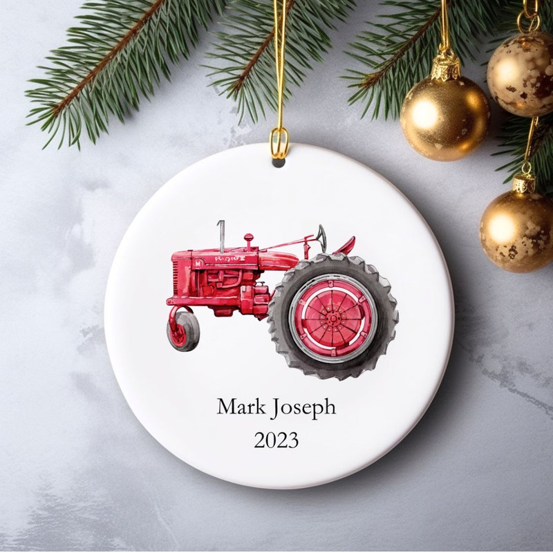 Tractor Ornament - Etsy