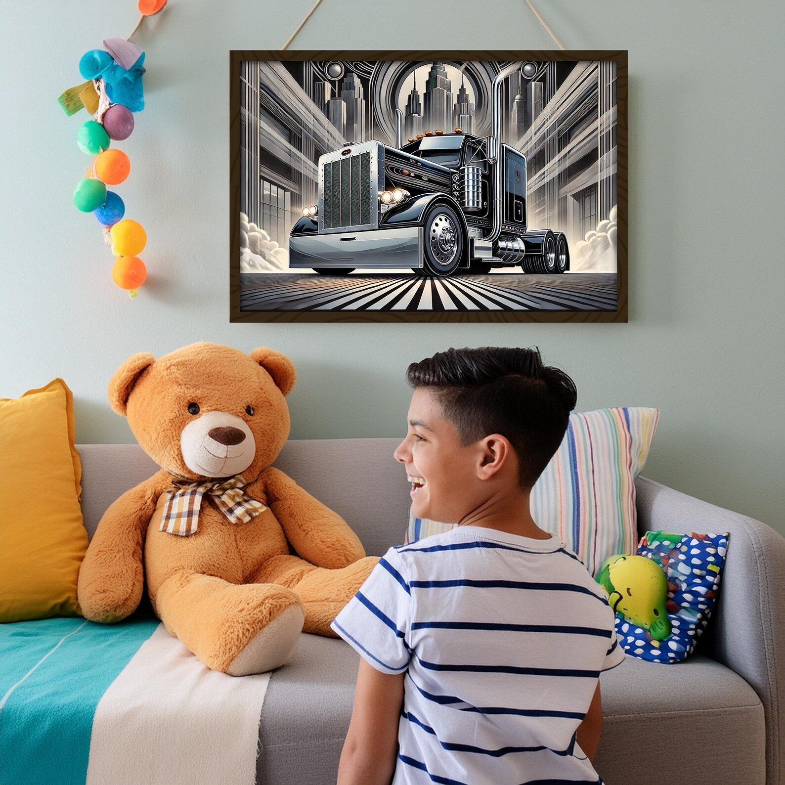 1967 Peterbilt 359 Printable Art – Vintage Semi Truck Poster Digital Download - Etsy