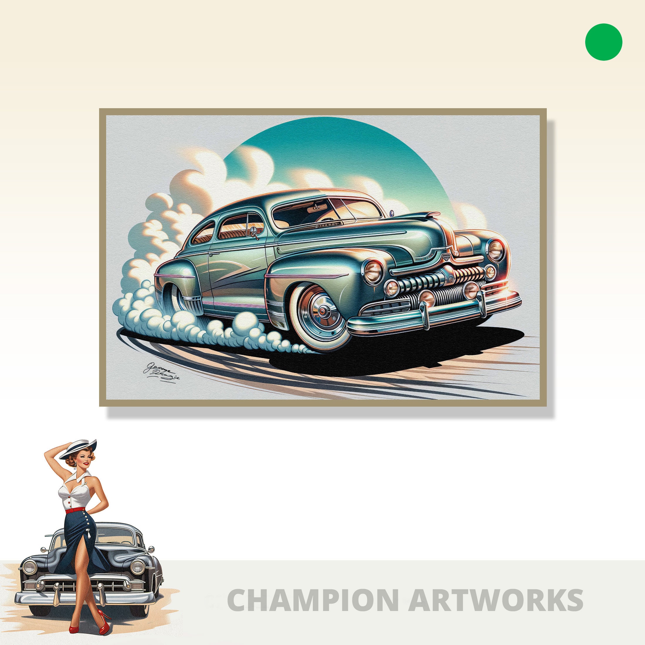 1940 Mercury Torpedo Cartoon Car Print - WALL ART DOWNLOADABLE - Etsy