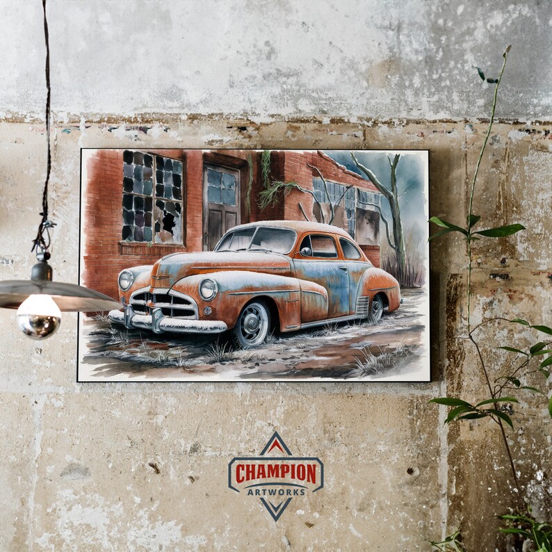 1947 Pontiac Streamliner Covered in Snow, Abandoned Near Dilapidated ...