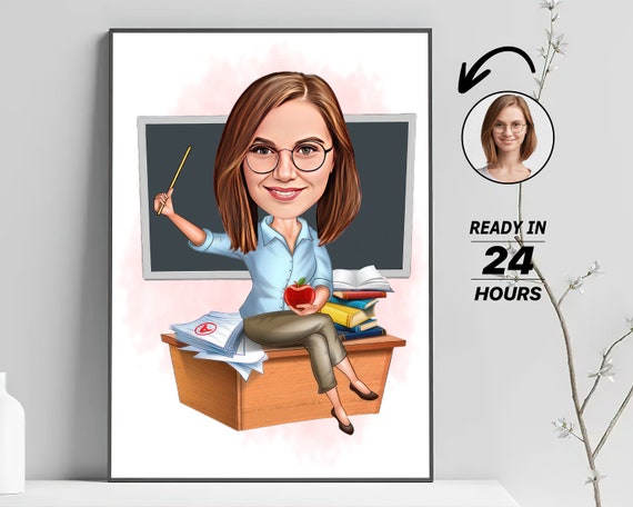 Female Teacher Cartoon Image