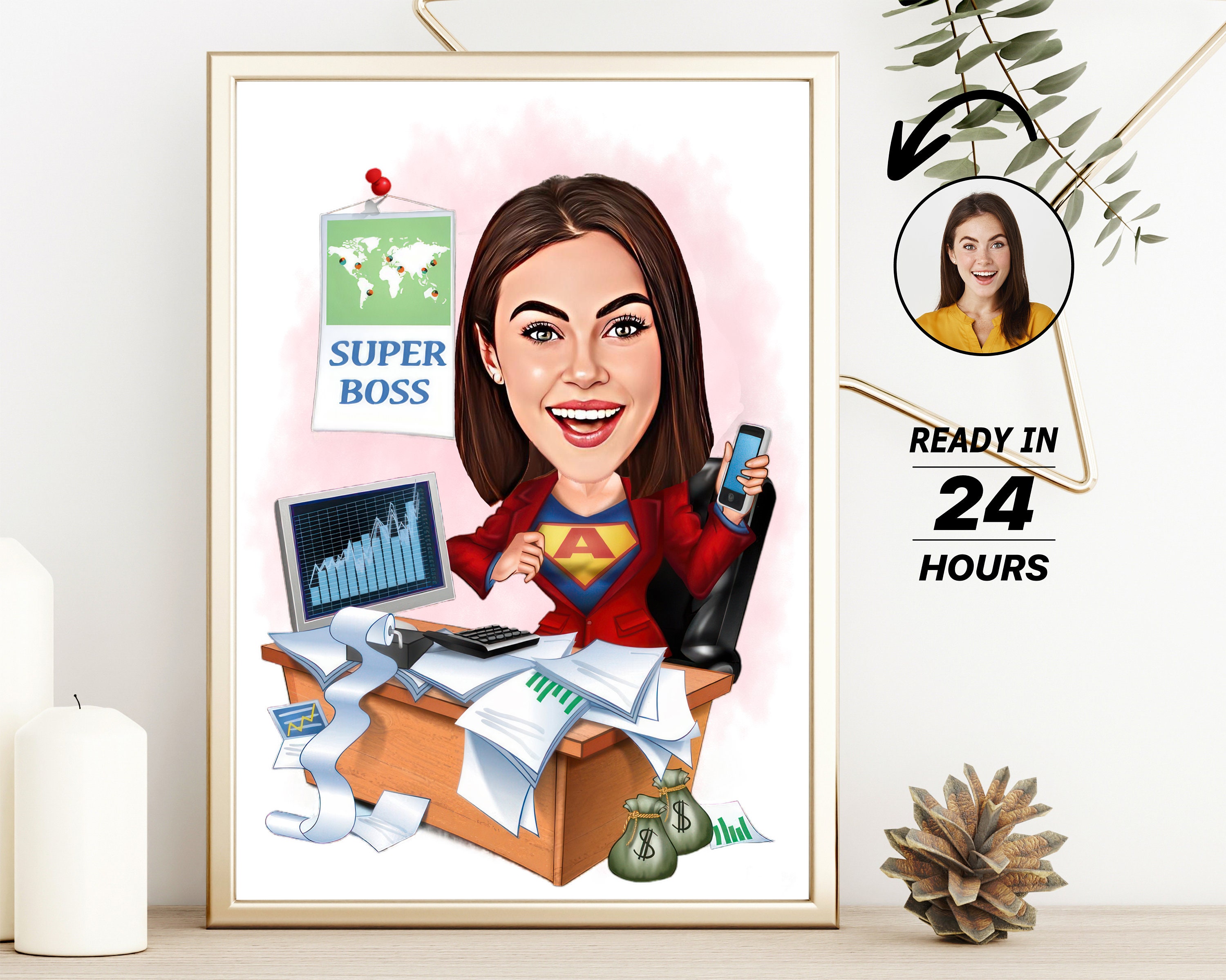 Bad Female Boss Cartoon